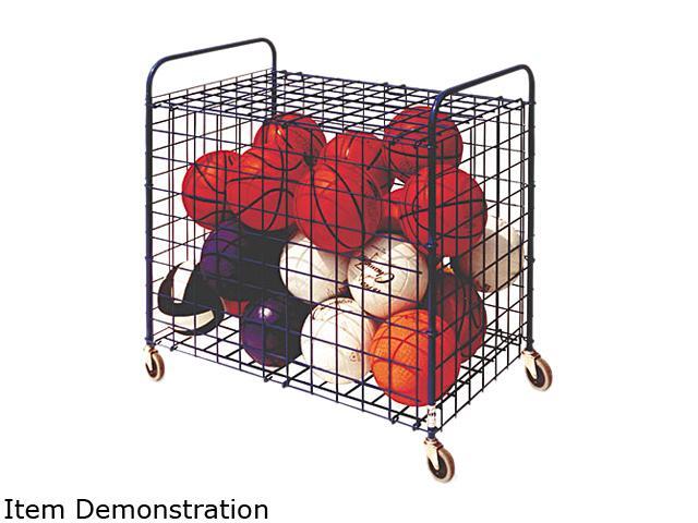 Champion Sports LFX Lockable Ball Storage Cart, 24-Ball Capacity, Black ...