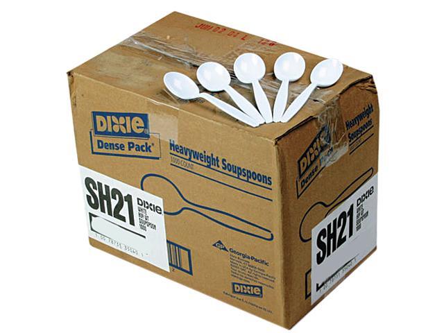 Dixie SH217 Plastic Tableware, Heavyweight Soup Spoons, 1000/Carton ...