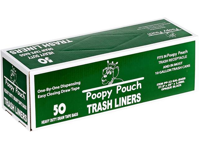 Poopy Pouch PP-13 GAL-BAGS Heavy Duty Trash Liners, 13 gal, 1.5 mil, 27 ...