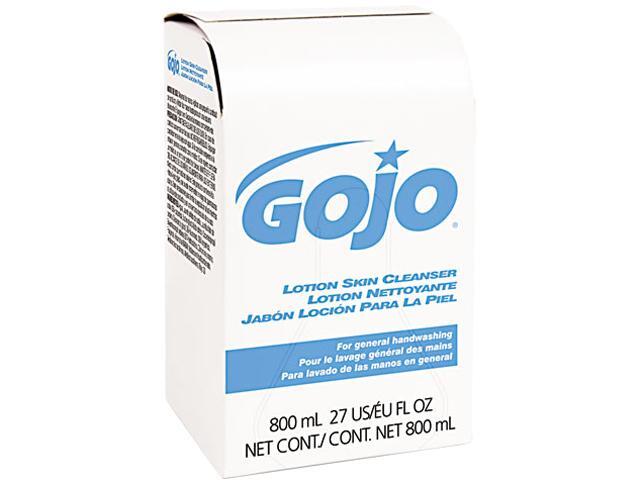 GOJO 9112-12CT Lotion Skin Cleanser Refill, Pleasant, Liquid, 800ml Bag ...