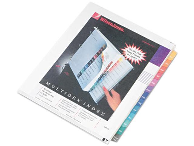 Wilson Jones 54732 Multi-Dex Quick Reference Index, Assorted Color 12 ...