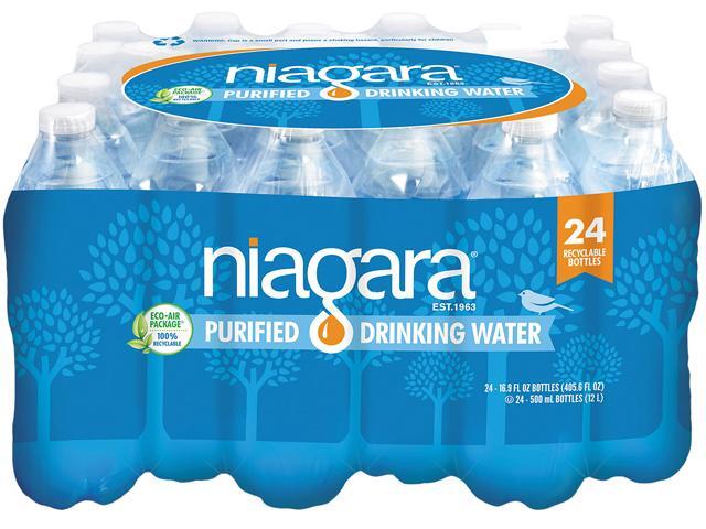 Niagara Bottling NDW05L24PDRPBN84 Purified Drinking Water, 16.9 oz ...