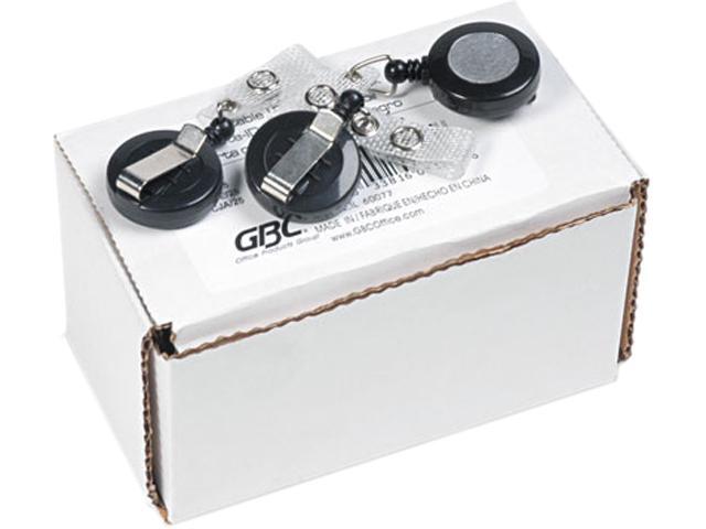 GBC BadgeMates Retractable Name Badge Reel w/Clip, 23" Extension, 25 ...