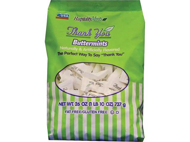 Hospitality Mints HSP19061 Thank You Buttermints Candies, 26 oz Bag ...