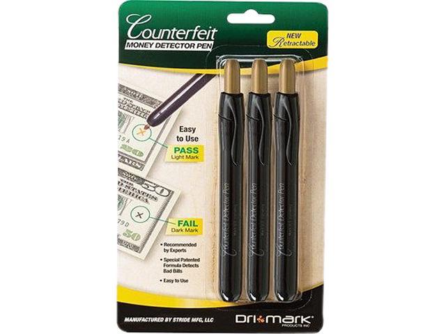 Dri Mark CFDRET3B Retractable Counterfeit Pen - Newegg.com