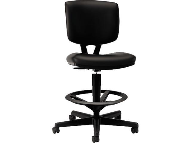 HON H5705.SB11.T Volt Series Adjustable Task Stool, Black Leather ...