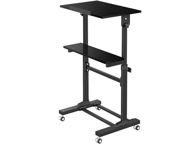 INLAND 5468 Height Adjustable Multi-Purpose Mobile Podium Lectern and ...