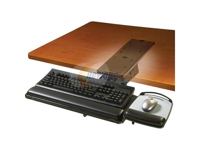 3M AKT101LE Positive Locking Keyboard Tray with Highly Adjustable ...