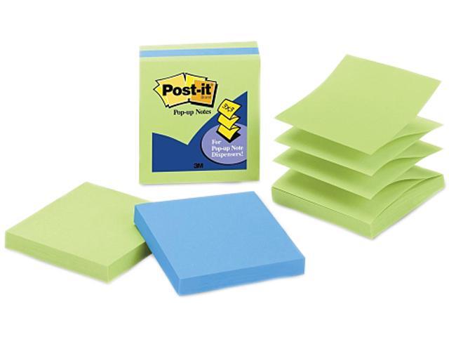 3M - 33013AULE Post-it Adhesive Note Fanfold, Pop-up - 3" x 3" - 300 ...