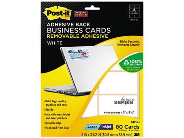 3M D421LI Post-it Adhesive Back Business Cards - Newegg.com