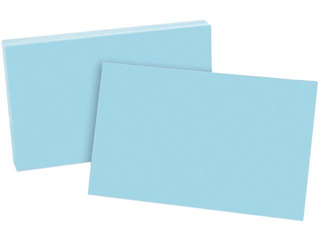 Oxford 7420 BLU Unruled Index Cards, 4" x 6", Blue, 100/Pack - Newegg.com