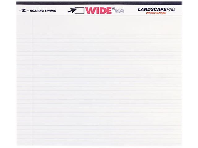 Roaring Spring 74500 Roaring Spring Landscape Format Writing Pad ...