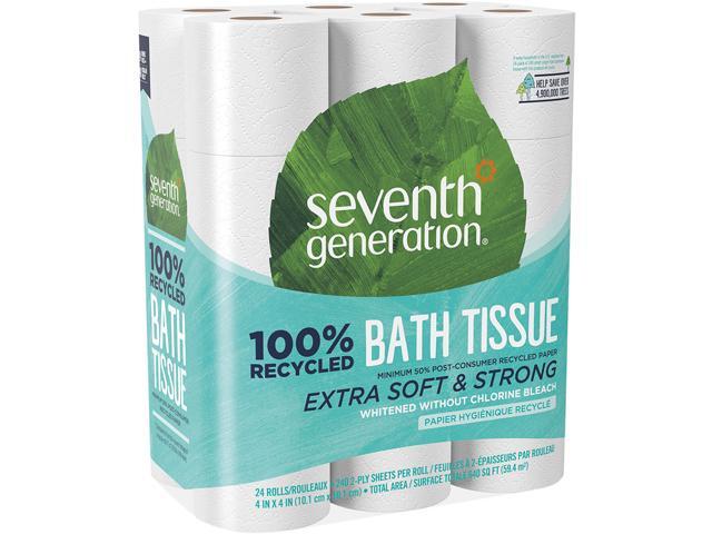 Seventh Generation SEV 13738CT 100% Recycled Bathroom Tissue, Septic ...