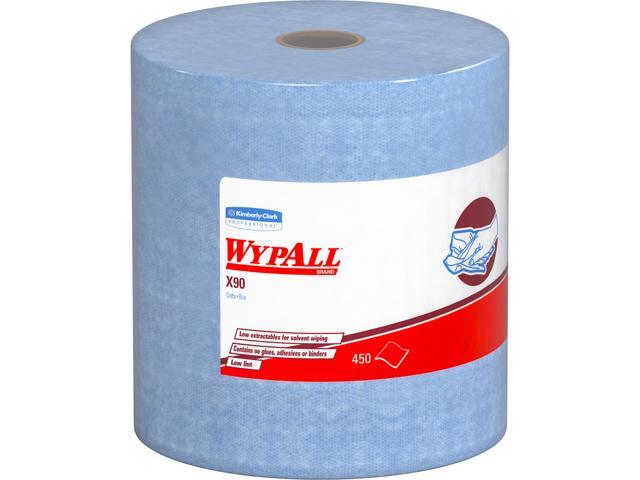 WypAll X90 Extended Use Cloths (12889), Reusable Wipes Jumbo Roll, Blue ...
