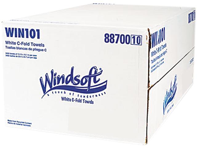 Windsoft WIN101 C-Fold Paper Towels, 200/Pack, 12 Packs/Carton - Newegg.com