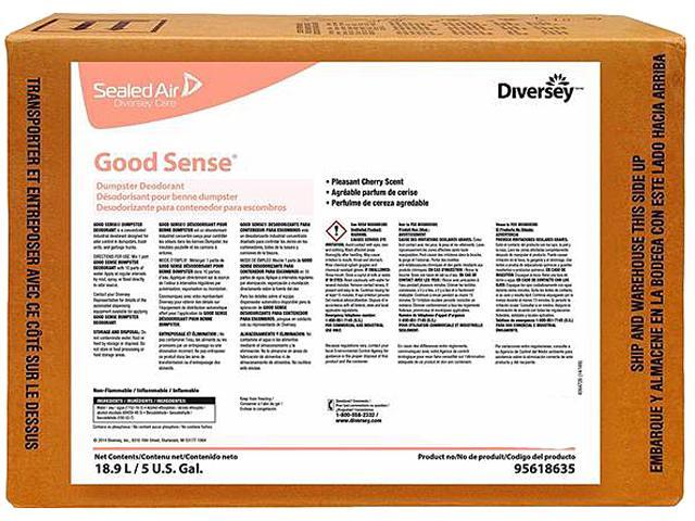 Diversey 95618635 Good Sense Dumpster Deodorant - 1 x 5 gallons ...