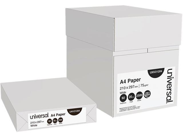 Universal UNV21204 Copy Paper, 92 Bright, 20lb, A4, White, 500 Sheets ...
