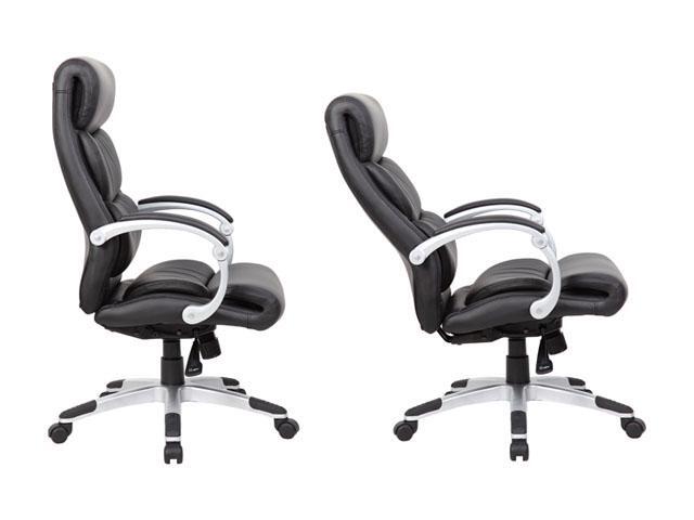 Boss Office Supplies B8881 Hinged Arm Executive Chair With Synchro-Tilt ...