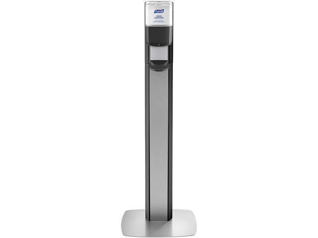 GOJO 7318-DS-SLV PURELL MESSENGER ES8 Silver Panel Floor Stand With ...