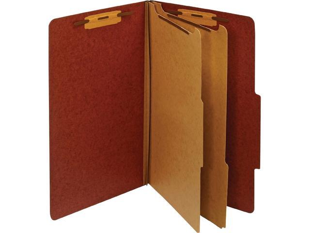 Pendaflex PU64RED Legal Classification Folders - Legal Size - 2 Divider ...