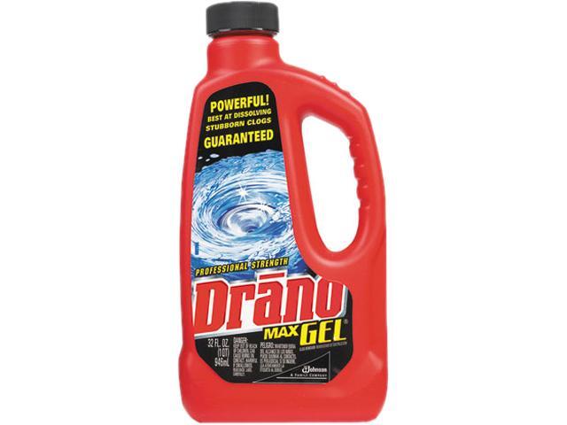 Drano CB001176 Max Gel Clog Remover, 32oz Bottle, 12/Carton, 1 Carton ...