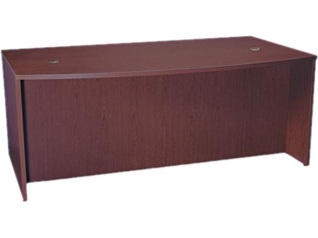HON Desk Shell Bow Top - 72" Wide x 42" Deep - Mahogany - Newegg.com