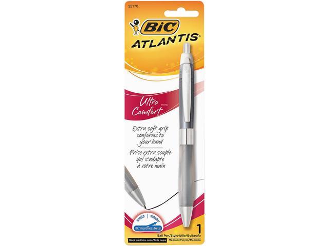BIC VCGUP11XBK Atlantis Ultra Comfort Retractable Ballpoint Pen, 1mm ...