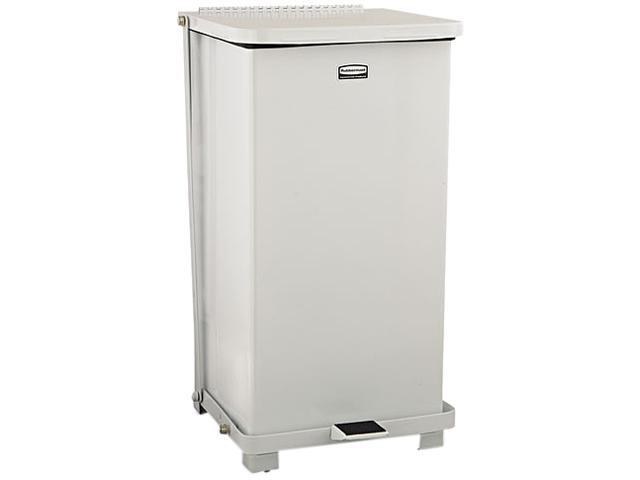 Rubbermaid Commercial RCP ST12-ERBWHI Defenders Biohazard Step Can ...