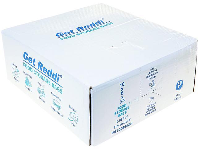 Inteplast Group PB100824XH Food Bags, 22 qt, 1.2 mil, 10" x 24", Clear ...