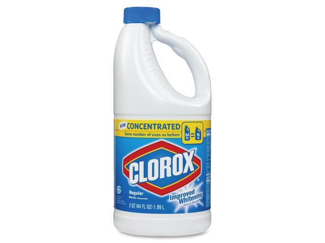 Concentrated Regular Bleach, 64oz Bottle, 8/Carton - Newegg.com