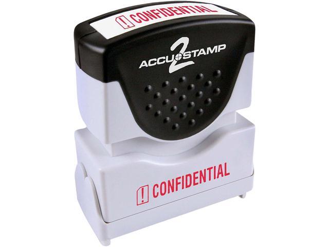 Accustamp2 035574 1 5/8 x 1/2 Red Confidential Accustamp2 Shutter Stamp ...