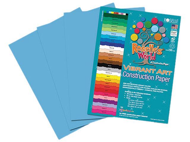 Roselle 62601 Vibrant Art Heavyweight Construction Paper - Newegg.com