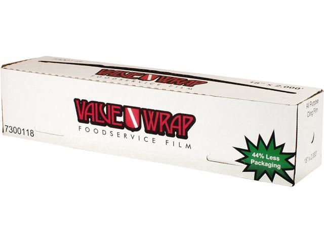 Anchor Packaging 7300118 ValueWrap Foodservice Film, 18" x 2000 ft ...