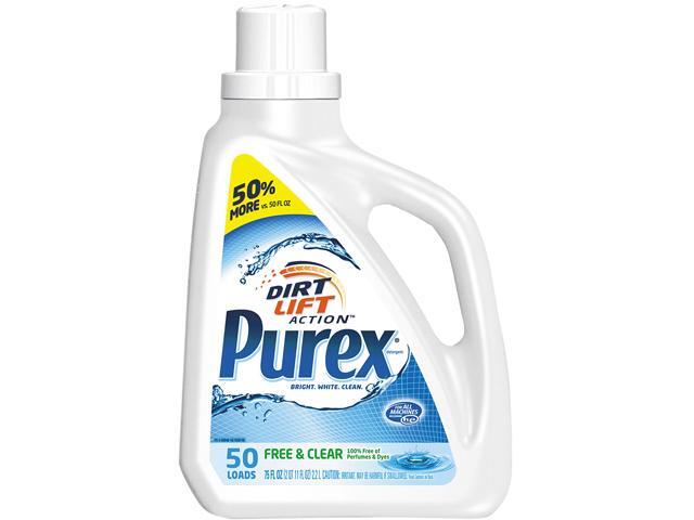Purex 10024200060401 Free and Clear Liquid Laundry Detergent, Unscented ...