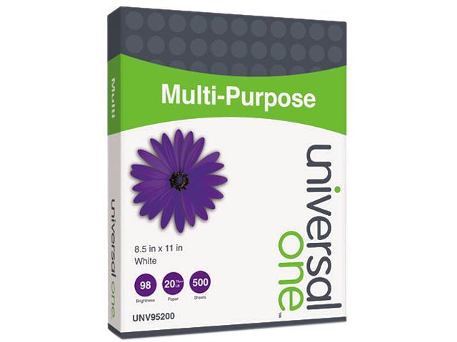 Universal Multipurpose Paper, 98 Brightness, 20lb, 8-1/2 x 11, Bright ...