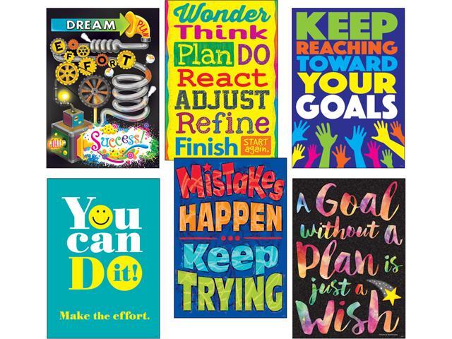 TREND TA67936 ARGUS Poster Combo Pack, "Goal-Getter", 13 3/8w x 19h ...