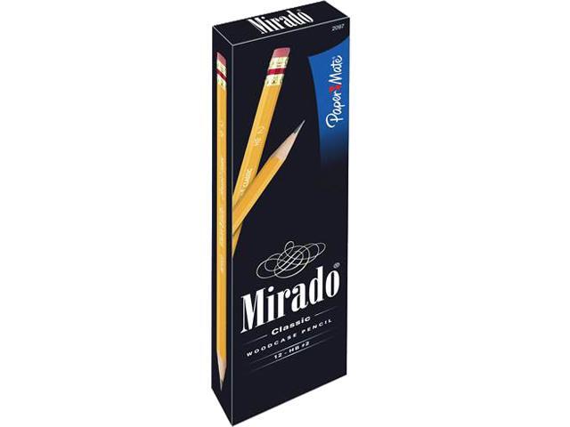 Paper Mate 2097BD Mirado Classic Pencils with Eraser No 2 Lead - Yellow ...