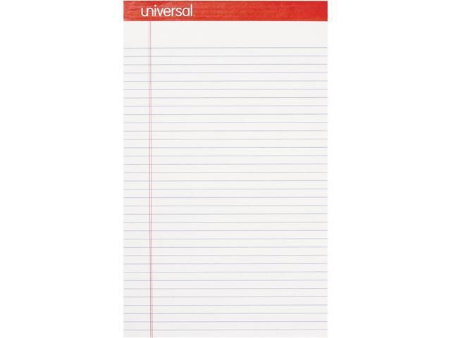 Universal M9-45000 Perforated Ruled Writing Pads, Wide/Legal Rule, 8.5 ...