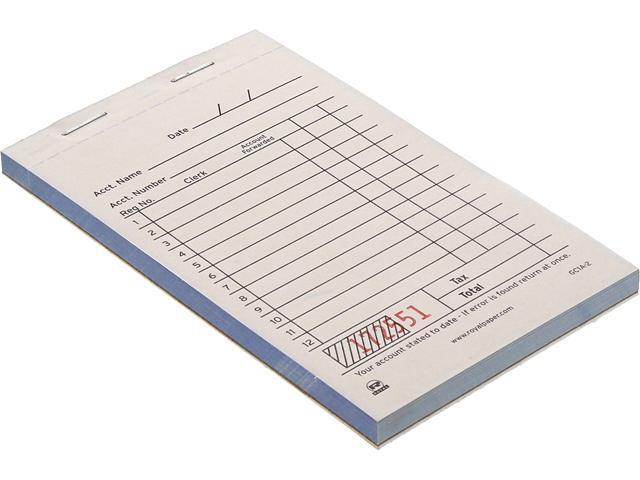 Royal Paper GC1A-2 SALES BK PAPER CARBONLES 2 PART BOOKED PKD 50/100 13 ...