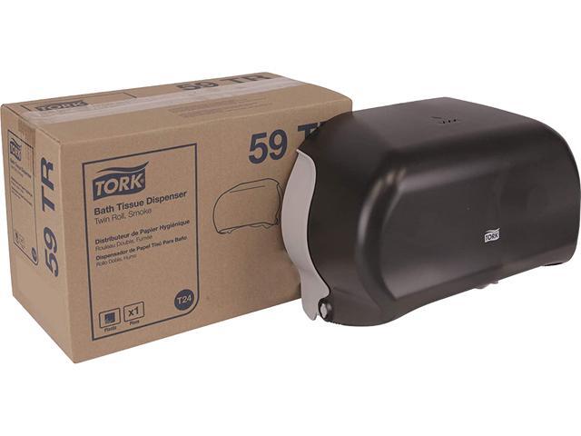 Tork 59TR Twin Standard Roll Bath Tissue Dispenser, 12.75" x 5.57" x 8. ...
