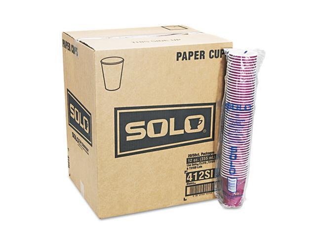 SOLO Cup Company 412SINPK Bistro Design Hot Drink Cups, Paper, 12 oz ...