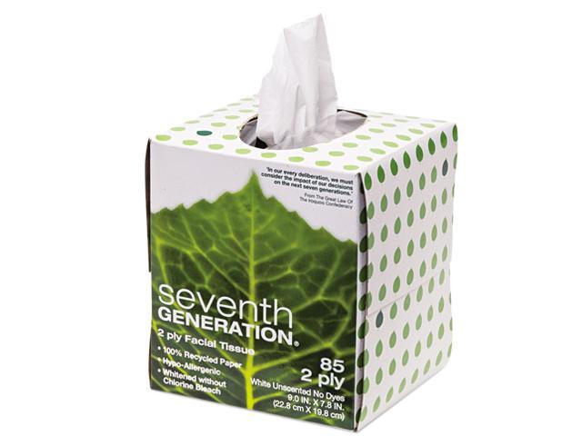 Seventh Generation 13719 100% Recycled Facial Tissue, 2-Ply, Pop-up ...