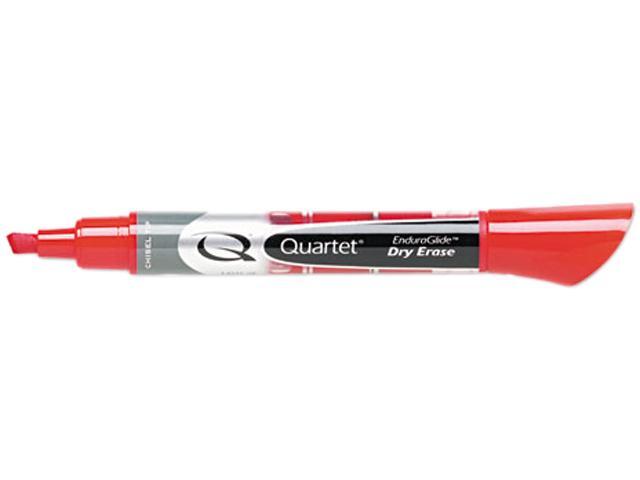 Quartet 5001-4M EnduraGlide Dry Erase Markers, Chisel Tip, Red, Dozen ...