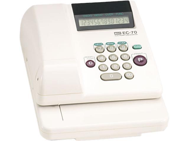 Max EC-70 Electronic Checkwriter, 14-Digit, 7-7/8 x 9-5/8 x 3-5/8 ...