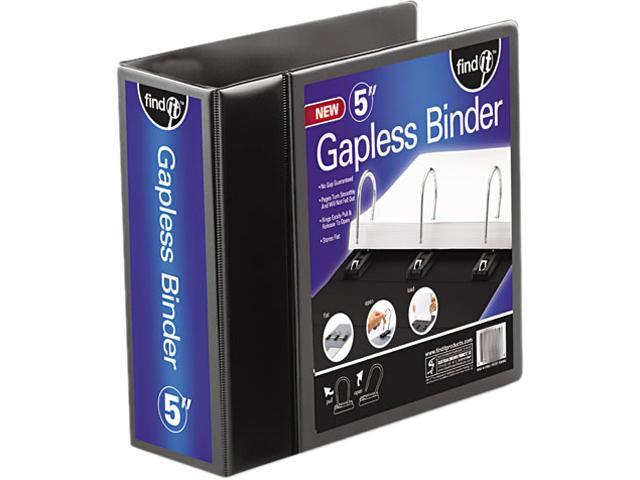 find It FT07075 Gapless Loop Ring View Binder, 11 x 8-1/2, 5" Capacity ...