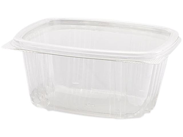 Genpak AD08 Clear Hinged Deli Container, 8oz, 5 3/8 x 4 1/2 x 1 1/2 ...