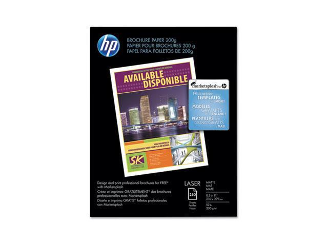 Hewlett-Packard Color Laser Photo Paper, 52 lbs., Matte, 8-1/2 x 11 ...