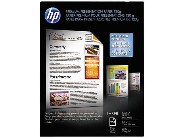 Hewlett-Packard Color Laser Presentation Paper, 97 Brightness, 32lb, 8 ...