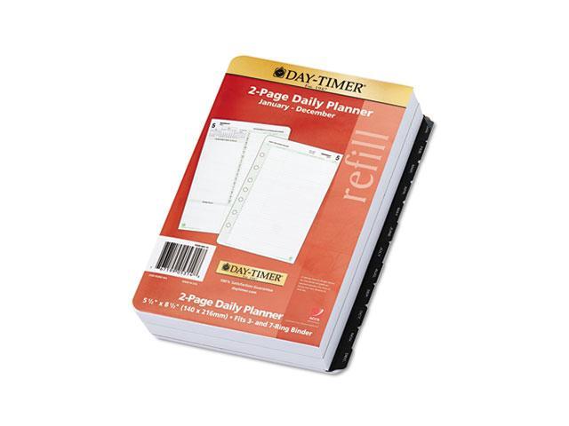 Day-Timer 92800 2 Pages Daily Calendar Refill Pages, Daily - 1 Year ...
