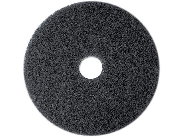3M 08271 High Productivity Floor Pad 7300, 13", Black, 5 Pads/Carton ...